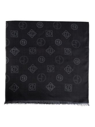 Giorgio Armani foulard en soie - Noir