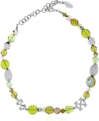 Off-white Kurze Logo-Halskette - - Accessories - Herren - Grau - ONE SIZE