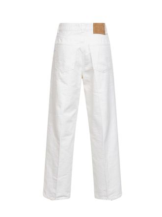 Haikure Womens Jeans Betty Cropped Off-White Cotton