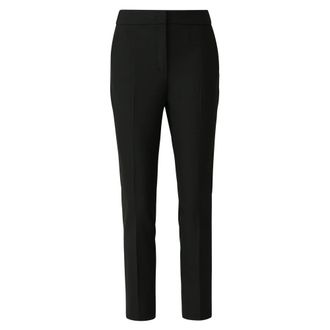 s.Oliver Elegante Slim-Fit-Hose mit Tapered Leg und hohem Bund - - Trousers - Damen - Schwarzk - 4XL