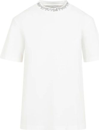 Golden Goose Homme, Tops, Blanc, Taille: XS W Embroidery T-Shirt
