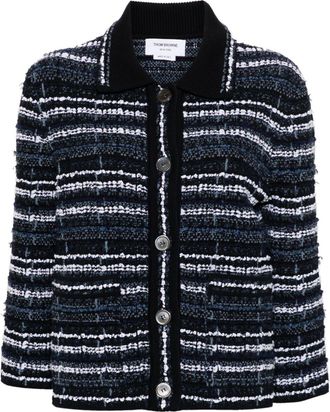 Thom Browne veste en tweed - Bleu