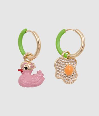 Essentiel Boucles dOreilles Kyril Vert Or