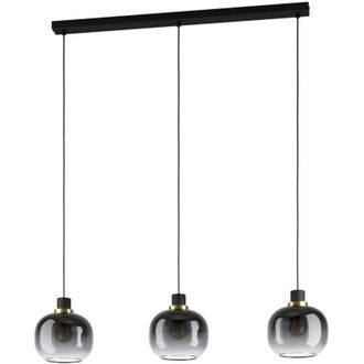 Eglo Suspension Eglo Oilella 3xE27 Noir/gris