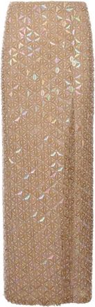 P.A.R.O.S.H. P.a.r.o.s.h., Femme, Jupes, Brun, Taille: 38 FR Maxi Skirt