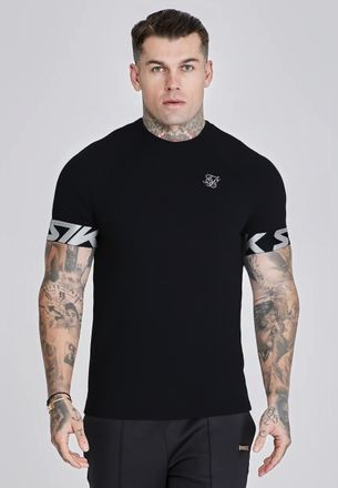 Siksilk Herren Schwarzes Tech T-Shirt XXL