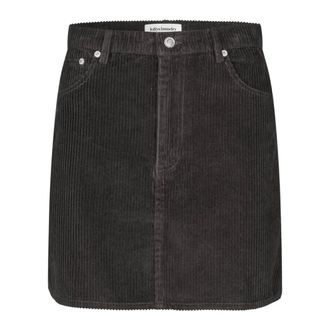 Lollys Laundry Dunkel Mokka Kurzer Rock 100% Baumwolle - - Skirts - Damen - Braun - M