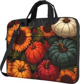 Generic Sac vintage pour ordinateur portable de 15,6, housse colorée dautomne avec bandoulière pour ordinateur portable de 15,6, housse de protection antichoc