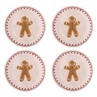 Bloomingville Assiettes &agrave; dessert Binna - Set de 4 Bloomingville