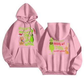 Generic Le Grinch Sweat A Capuche Femme Costume 2025 Sweet Pull Sweatshirts De Noël Christmas Pulls Deguisement Noel Oversize Adulte Plaid Pyjama Vêtements Fe