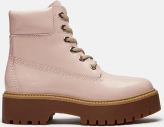 Timberland Wasserdichter Stone Street 6-Inch-Boot mit Plateausohle f&uuml;r Damen in Hellpink, Damen, Pink, Gr&ouml;&szlig;e