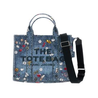 Marc Jacobs Femme, Sacs, Bleu, Taille: ONE Size Trompe Loeil Medium Tote