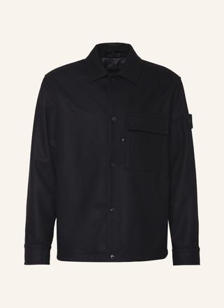 Stone Island Flanell-Overshirt Ghost schwarz
