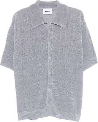 BONSAI Homme, Pulls, Gris, Taille: XL Chemise Boutonn&eacute;e &agrave; Manches Courtes