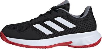 adidas Unisex Court Spec 2 Tennis Shoes, Core Black / Cloud White / Scarlet, 40 2/3 EU