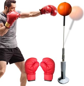 Generic Reflex-Boxsack: höhenverstellbarer Boxsack, Boxsack mit Fuß, höhenverstellbarer Boxsack, Reflex-Boxsack, freistehender Boxsack für Fitness