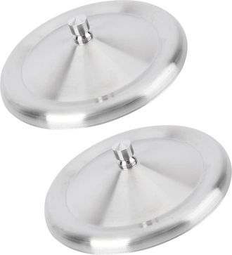 Cabilock Isolierte Becherdeckel 2er-Pack Edelstahlbecher Auslaufsicher Runder Becherdeckel