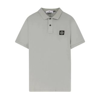 Stone Island Polo en coton piqu&eacute; - Homme - Tops - Beige - Taille: 2XL