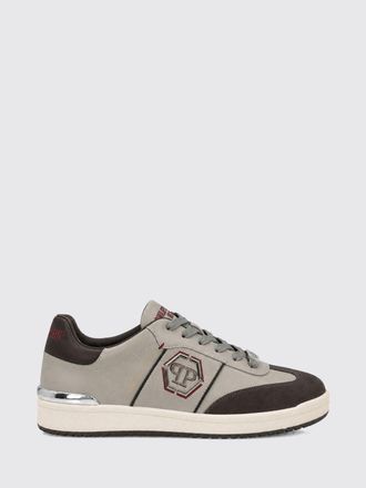 Philipp Plein Baskets Retro Hustle en cuir avec logo Hexagone