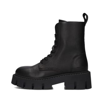 Copenhagen Schwarze Leder Schn&uuml;rstiefel - - Shoes - Damen - Schwarzk - 41 EU