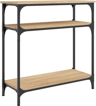 Les Tendances Table console chêne sonoma 75x29x75 bois dingénierie