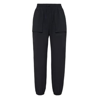 Plein Sport Femme, Pantalons, Noir, Taille: 44 FR Pantalon de jogging taille haute en nylon stretch