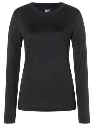 super.natural Langarmshirt f&uuml;r Damen, nachhaltig, Merino modern, atmungsaktiv
