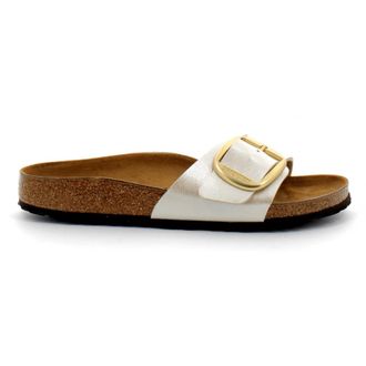 Birkenstock Femme, Chaussures, Blanc, Taille: 40 EU Sandales Madrid Big Pearl