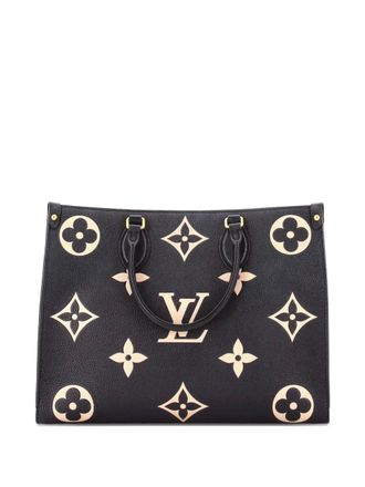 Louis Vuitton sac port&eacute; &eacute;paule OnTheGo monogramm&eacute; Empreinte Giant MM - Noir