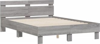 vidaXL Cadre de lit sans matelas sonoma gris 120x200 cm Vidaxl