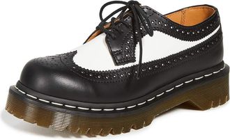 Dr. Martens 3989 Brogue Shoe BLACK, Unisex-Erwachsene Brogue Schnürhalbschuhe, Schwarz (Black), 40 EU (6.5 Erwachsene UK)