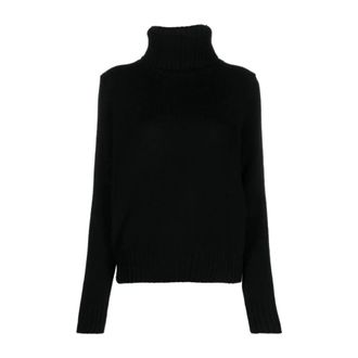 Polo Ralph Lauren Femme, Pulls, Noir, Taille: 42 FR Wool Turtleneck Sweater