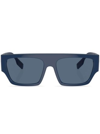 Burberry Sunglasses lunettes de soleil Micah &agrave; logo imprim&eacute; - Bleu
