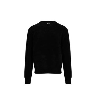 A|X Armani Exchange Pull droit duveteux &agrave; col rond