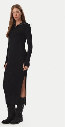 Karl Lagerfeld Strickkleid B4W13012 Schwarz Slim Fit
