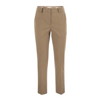 PESERICO Femme, Pantalons, Beige, Taille: 40 FR 4718 Tailored Pantalons
