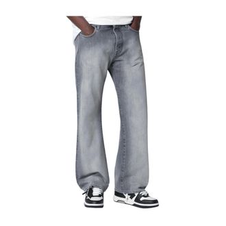 Off-white Diag Slim Relaxed Jeans - - Jeans - Herren - Grau - W33