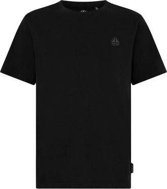 Moose Knuckles Homme, Tops, Noir, Taille: 2XL Crescent T-Shirt