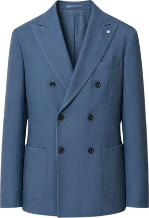 Luigi Bianchi Mantova Homme, Vestes, Bleu, Taille: M Blazer crois&eacute;
