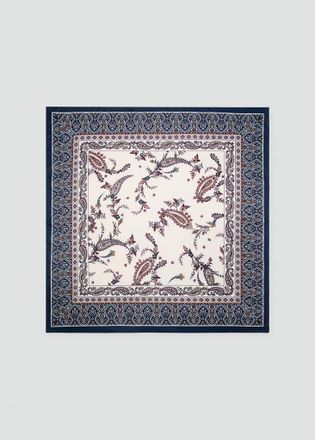 Mango Foulard en imprim&eacute; paisley bleu marine - Femme - Taille unique - MANGO
