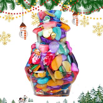 Generic Kristall, Kristall Figuren | Niedlicher Cartoon 3D Kristall | Lustige Weihnachts-Miniaturen, sammelbare Weihnachtsfiguren, Weihnachtsdekorationen f&uuml;r