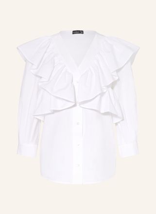 van Laack Van Laack Bluse Vl-Annesa-Xx Mit R&uuml;schen weiss