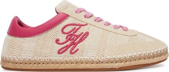 Tommy Hilfiger Espadrilles Tommy Hilfiger Woven Logo Embroidery FW0FW09108 Beige