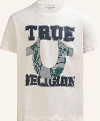 True Religion T-Shirt Horseshoe weiss