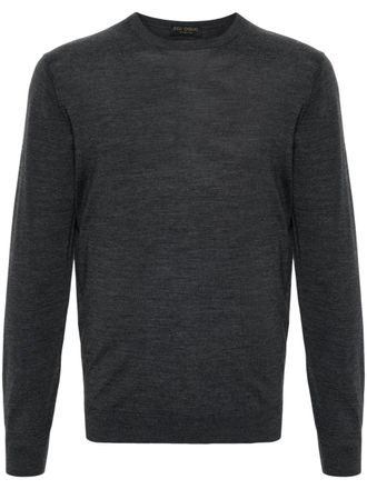 Dell'Oglio pull en laine mérinos à col rond - Gris