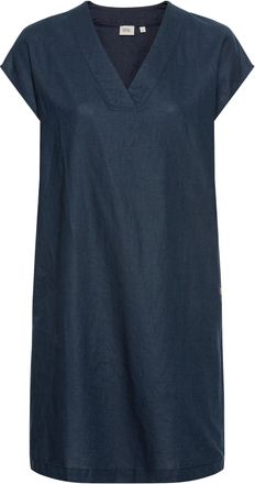 Camel Active Damen Schlupfkleid im sommerlichen Leinenmix Blau, Womenswear-XXL