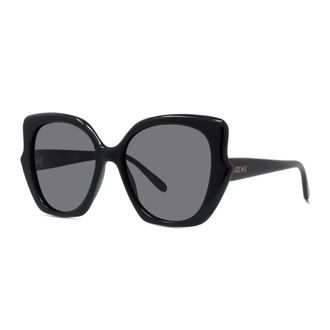 Loewe Femme, Accessoires, Noir, Taille: 55 MM Lunettes fines Noires Verres Gris