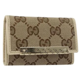 Gucci Porte-cl&eacute;s Pre-owned - Femme - Pre-owned - Beige - Taille: ONE Size