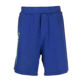 Dsquared2 Blaue Casual Baumwoll Shorts - - Shorts - Herren - Blau - 2XL