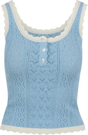 Sea NY Femme, Pulls, Bleu, Taille: 38 FR Georgia knit tank